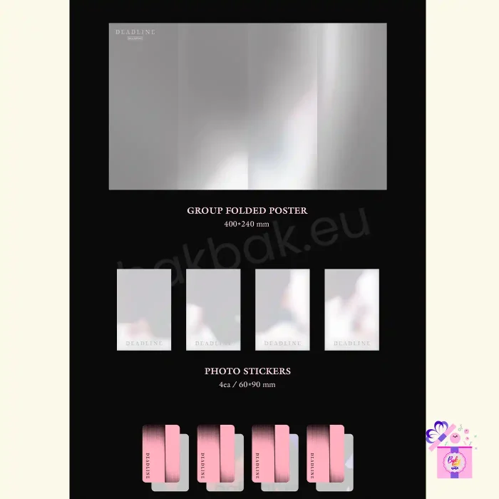 BLACKPINK – DEADLINE (BLACK Ver. / PINK Ver.) + Limited Photocards ...